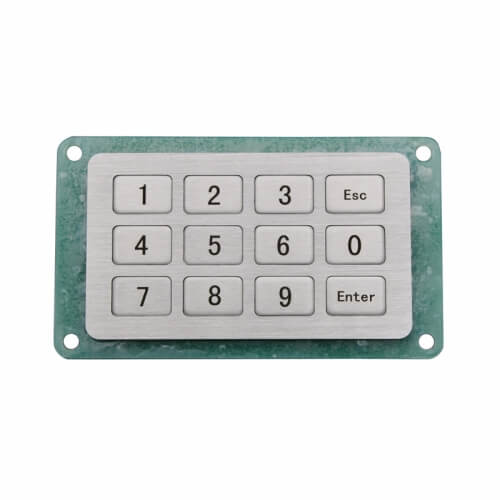Metal Keypad Stainless Steel Keypad Waterproof Metal keypad, Metal ...