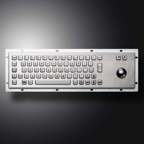 Industrial Waterproof Stainless Steel Metal keyboard with trackball mouse