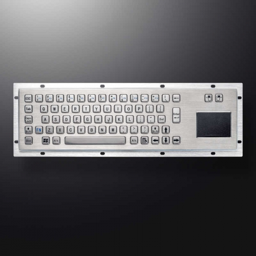 Panel Mount Waterproof Metal Industrial Keyboard With Touchpad